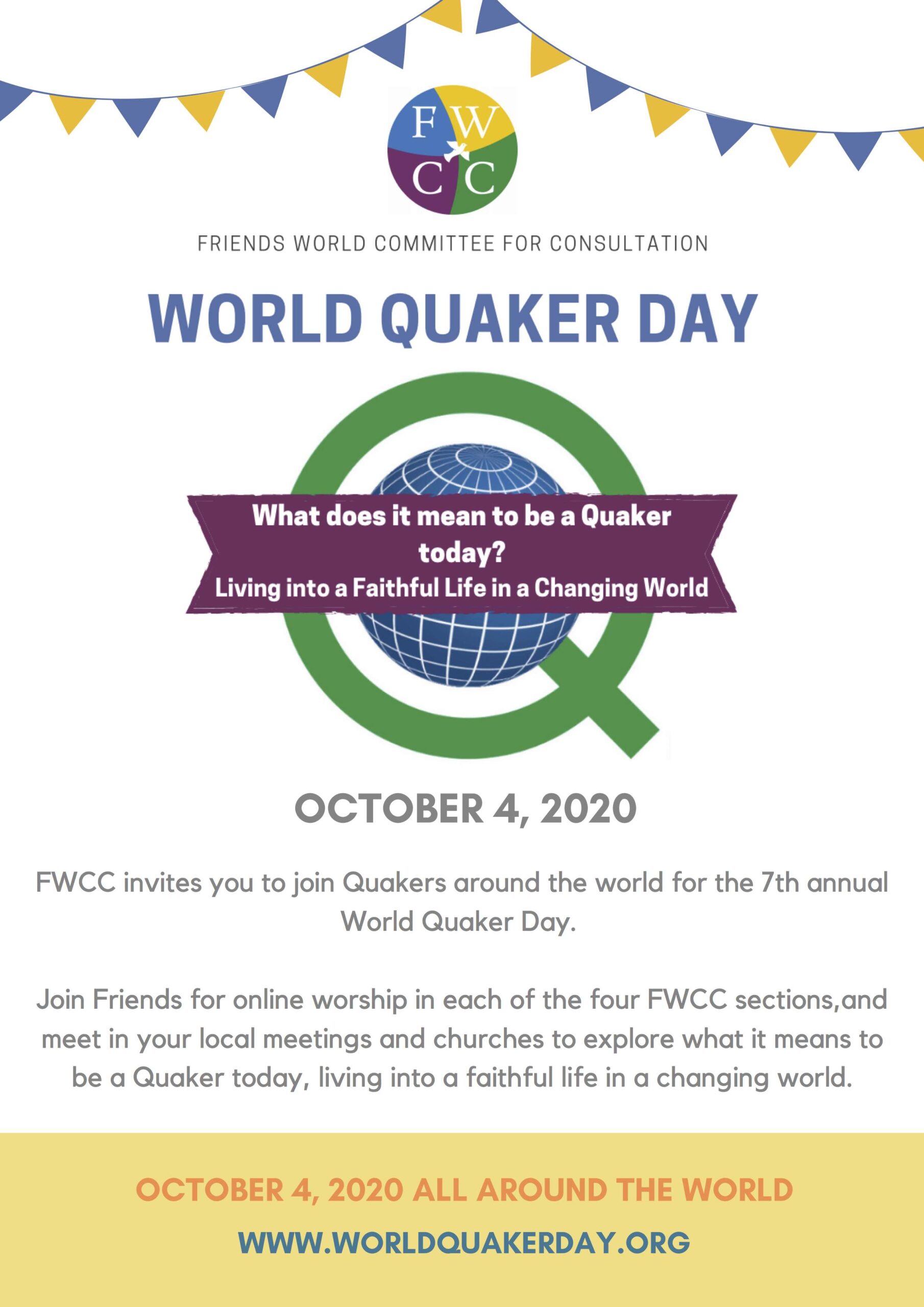 World Quaker Day 2020 – Lake Erie Yearly Meeting